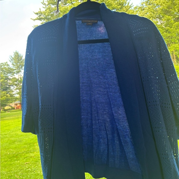 Covington | Tops | Covington Royal Blue Knit Cardigan | Poshmark